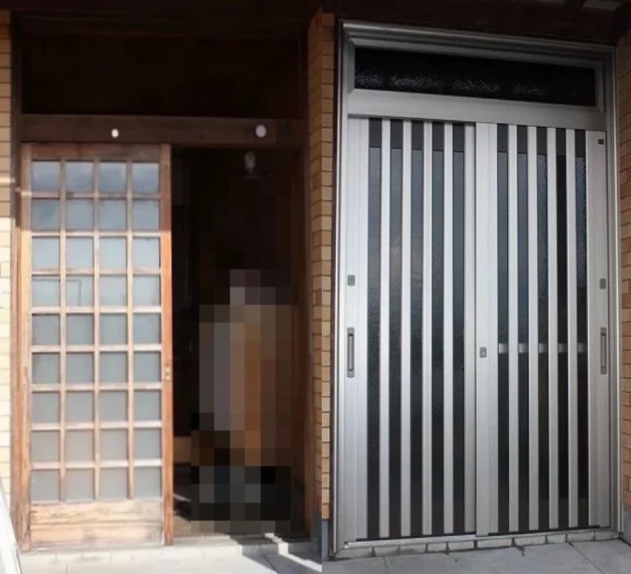玄関引き戸リフォーム | 浜松市の窓リフォーム・玄関ドアリフォーム専門店 ヒラノ【地域密着】